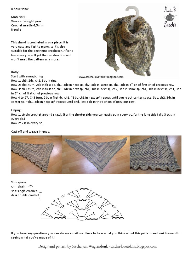 8 Hour Shawl | PDF