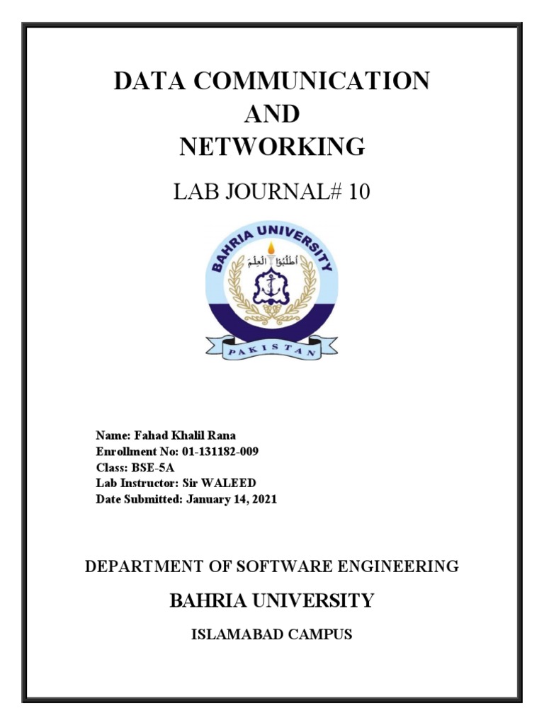 Fadi DCN Lab 10 | PDF