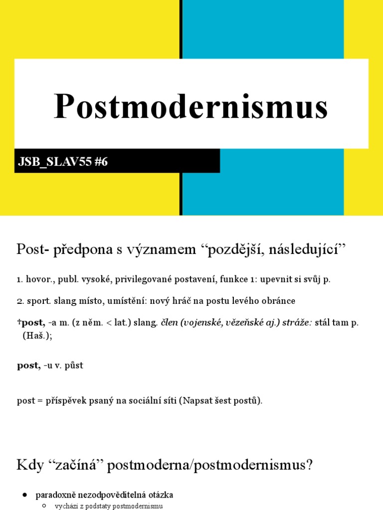 06 Postmodernismus | PDF