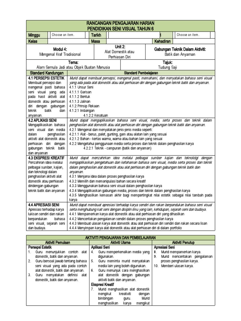 Mengenal - Kraf - Tradisional - Alat - Domestik - Atau - Perhiasan ...