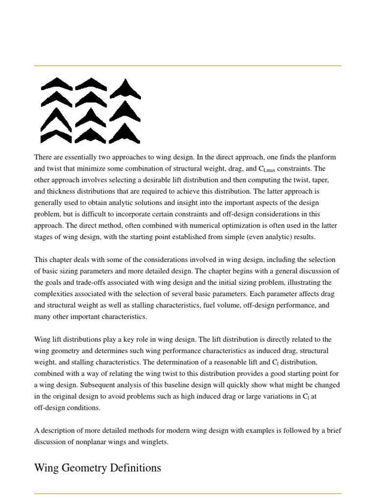 6 - Wing Design | PDF