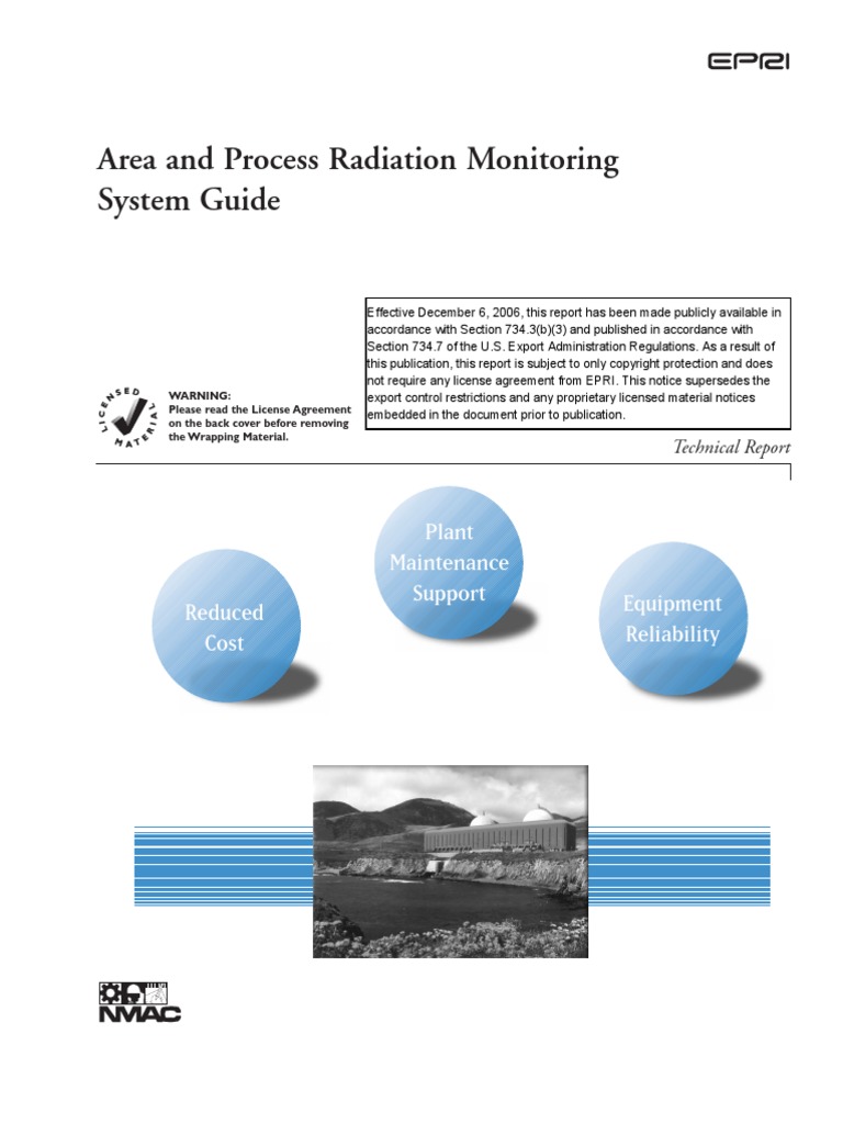 Area and Process Radiation Monitoring System Guide | Vacuum Tube | Sensor