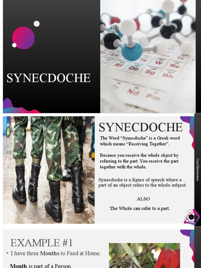 Synecdoche: A Figure of Speech Where a Part Refers to the Whole | PDF ...