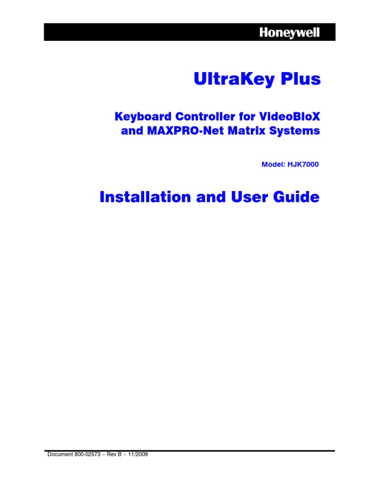 Ultrakey Plus: Installation and User Guide | PDF | Electromagnetic ...