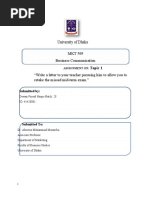 Sample Resumption Letter After Deferment | PDF