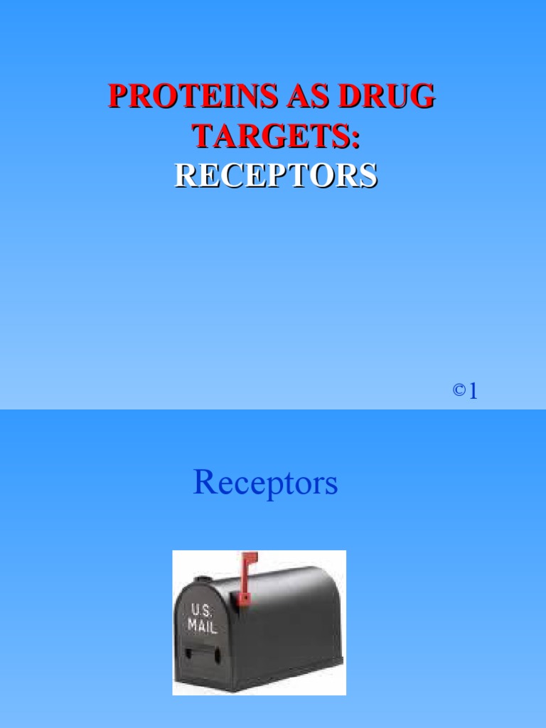 Proteins As Drug Targets: Receptors | PDF | Binding Site | Receptor ...