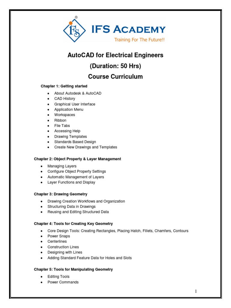 AutoCAD Basic For Electrical Engineers | PDF