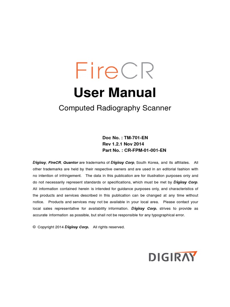 User Manual: Computed Radiography Scanner | PDF | Image Scanner | Hertz