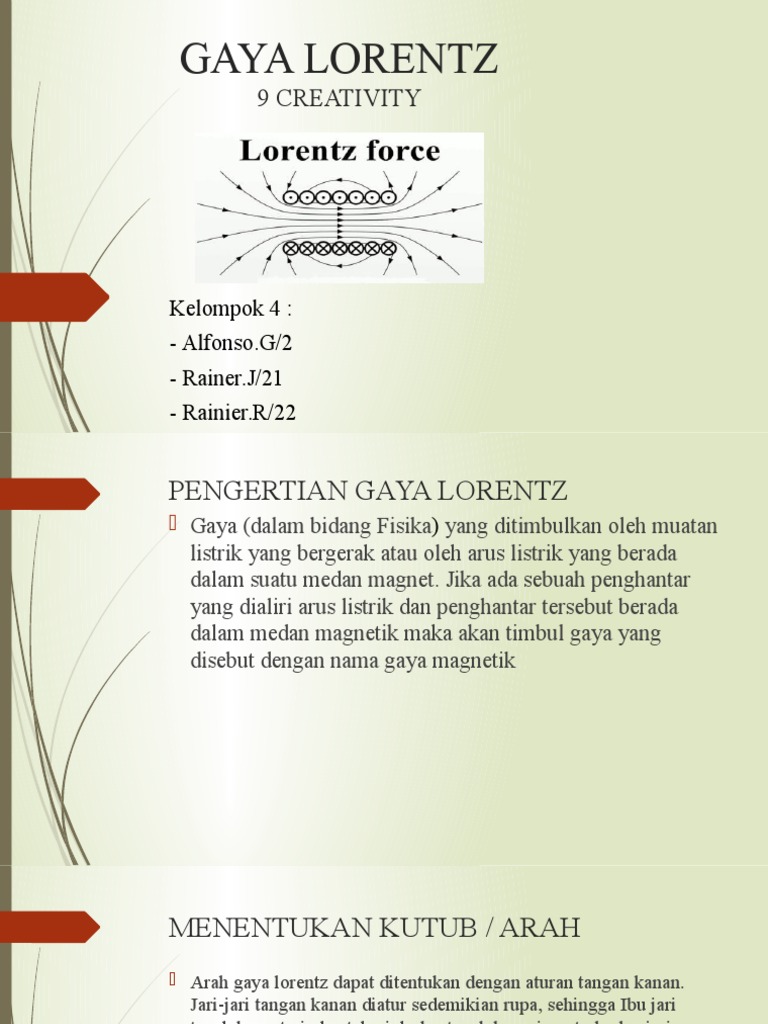 Gaya Lorentz dalam Fisika Listrik | PDF | Sains & Matematika