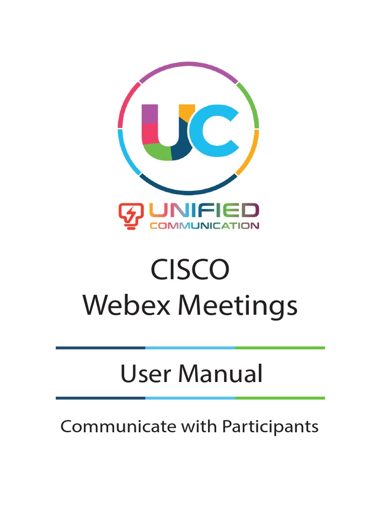 Cisco Webex Meeting - User Guide (Communicate With Participants) | PDF ...