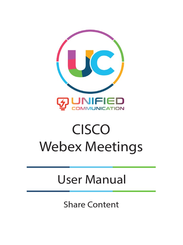 Cisco Webex Meeting - User Guide (Share Content) | PDF