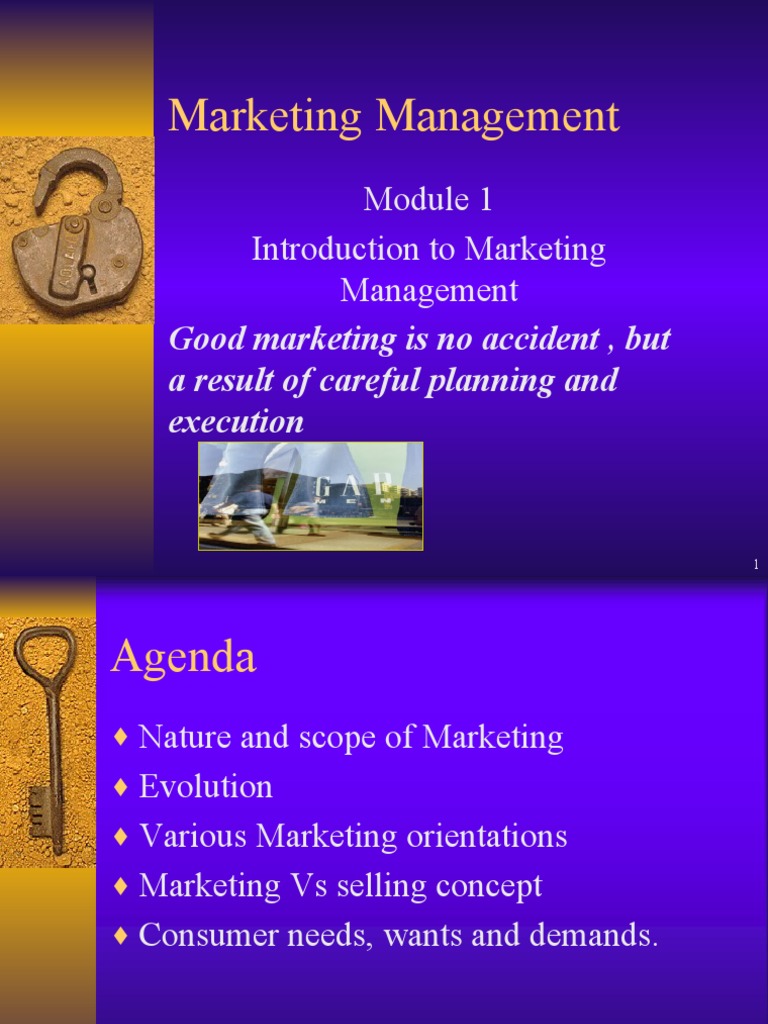 Marketing Management - Module 1 | PDF | Marketing | Sales