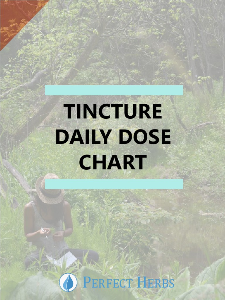 Tincture Daily Dose Chart: Erfect Erbs | PDF | Bronchitis | Urinary ...
