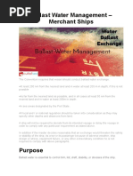 Ballasting and Deballasting Guidelines | PDF | Belt (Mechanical) | Cement