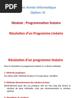 Cours 4 - Méthode de Simplexe | PDF | Optimisation linéaire | Programmation informatique
