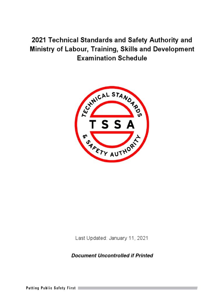 2021 Technical Standards and Safety Authority and Ministry of Labour ...