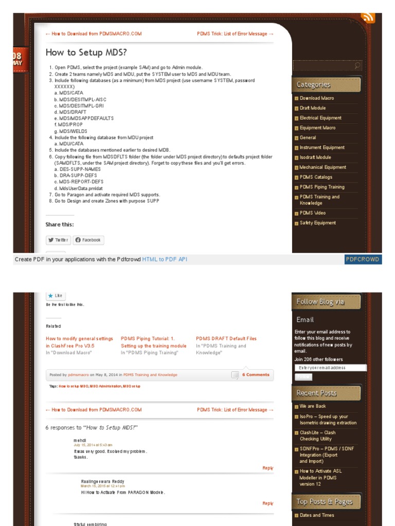 How To Setup MDS?: Categories | PDF | Auto Cad | Directory (Computing)
