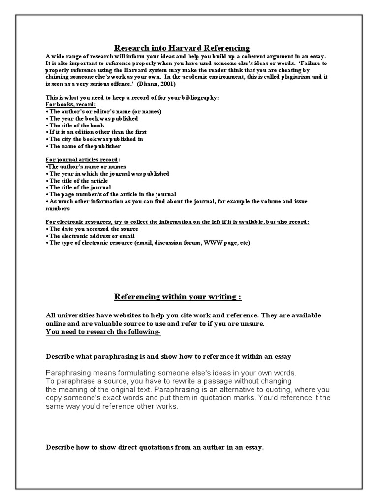 Research Into Harvard Referencing | PDF | Academic Journal | Bracket