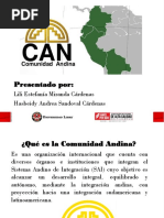 Qué es la Comunidad Andina (CAN) | PDF | Comunidad andina | Gobierno