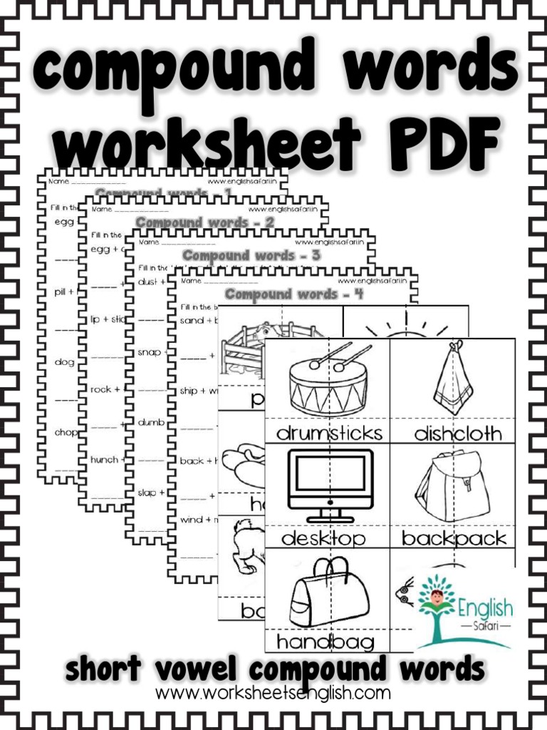 Compound Words Worksheet PDF | PDF
