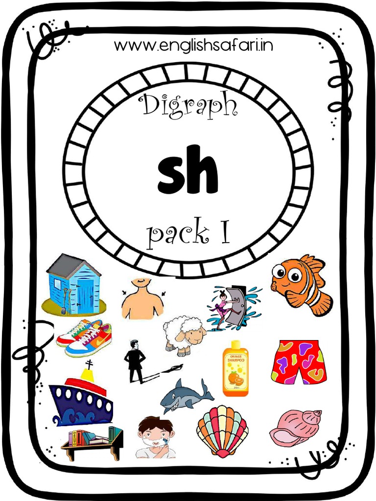 Fun 'sh' Digraph Worksheets for Kids | PDF | Orthography | Communication