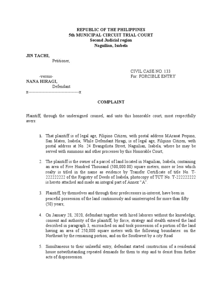 Petition for Preliminary Injunction | PDF | Complaint | Common Law