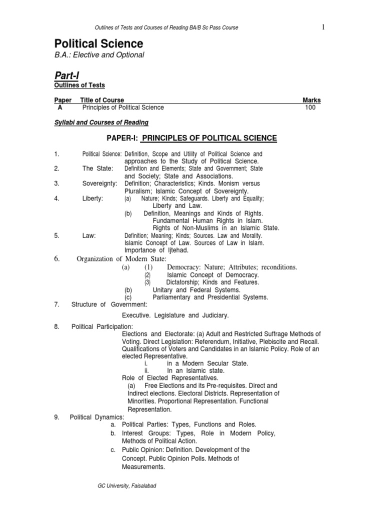Political Science | PDF | Sovereignty | State (Polity)