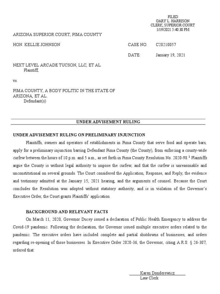 C20210057 Under Advisement Ruling | Download Free PDF | State Of ...