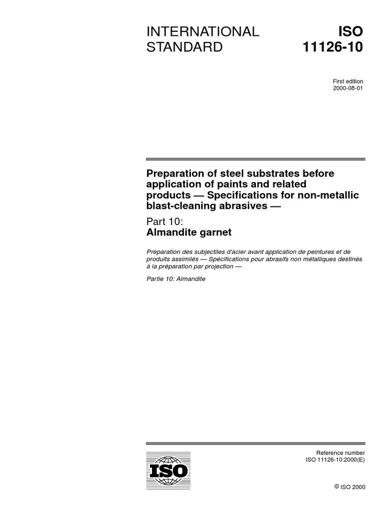 ISO 11126 (Painting) | PDF | Abrasive | International Organization For ...