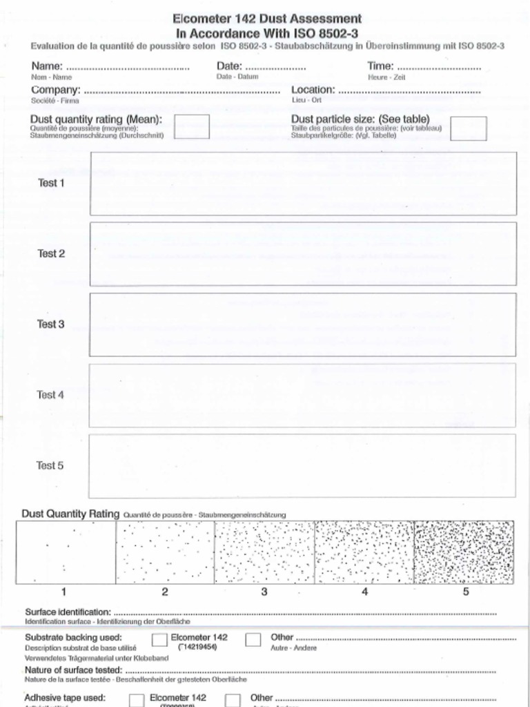 Iso 8502-3dust Level Chart PDF | PDF