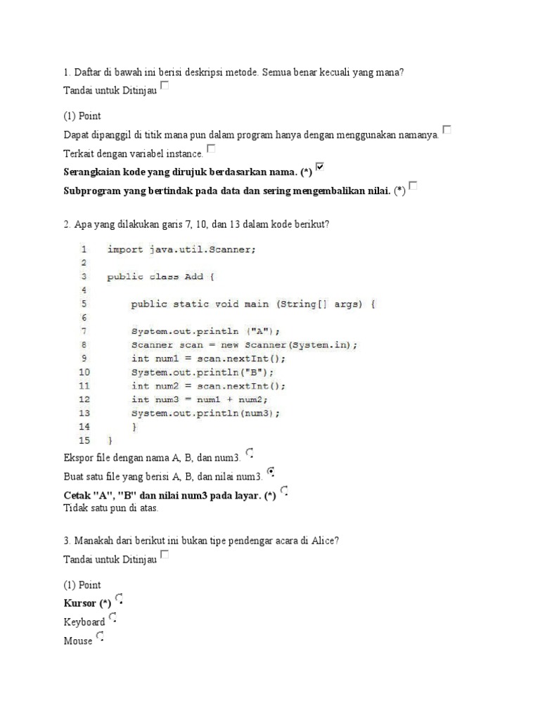 Bagian 2 Kuiz 2 L8 L14 | PDF