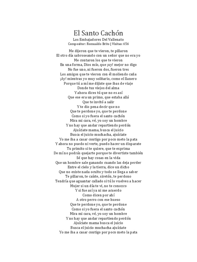 El Santo Cachón | PDF