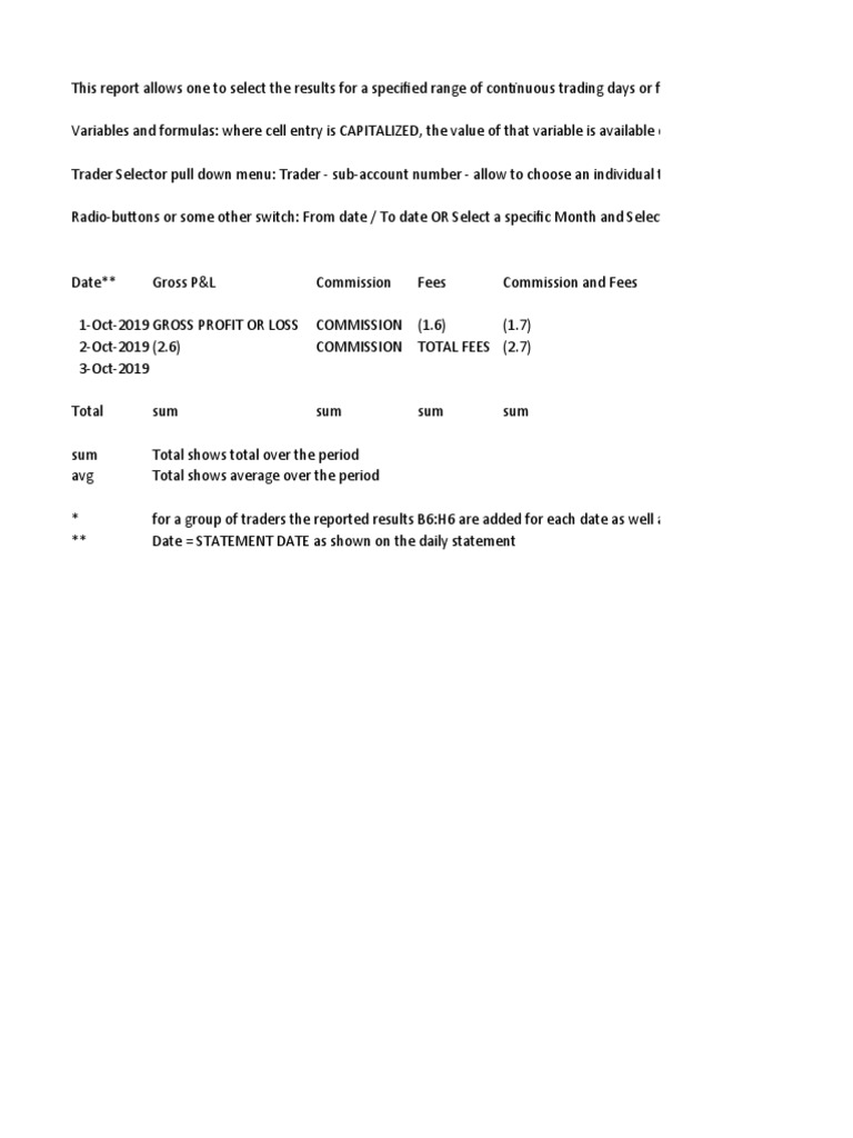 ICE SSRS P&L Report Template | PDF | Margin (Finance) | Income Statement