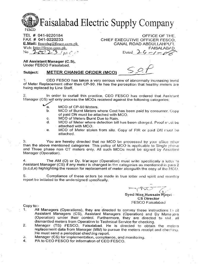 MCO (Complete) | PDF