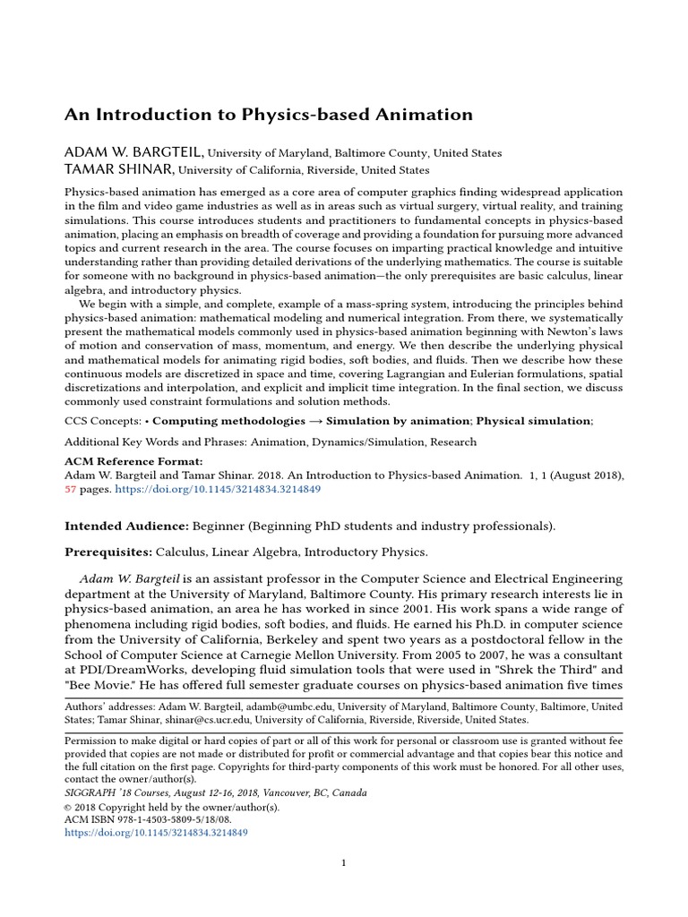 2018 Introduction To Pba | PDF | Rotation Around A Fixed Axis | Newton ...