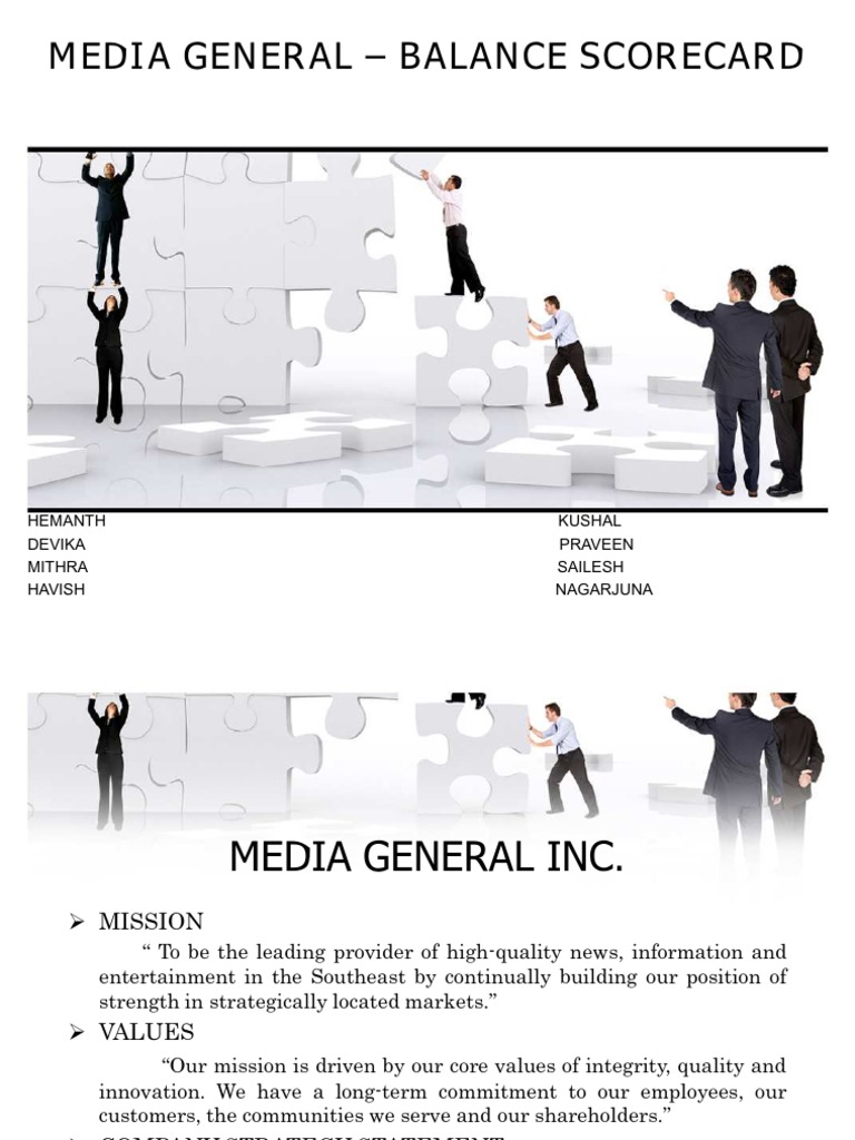 Media General - Balance Scorecard | PDF | Technological Convergence ...