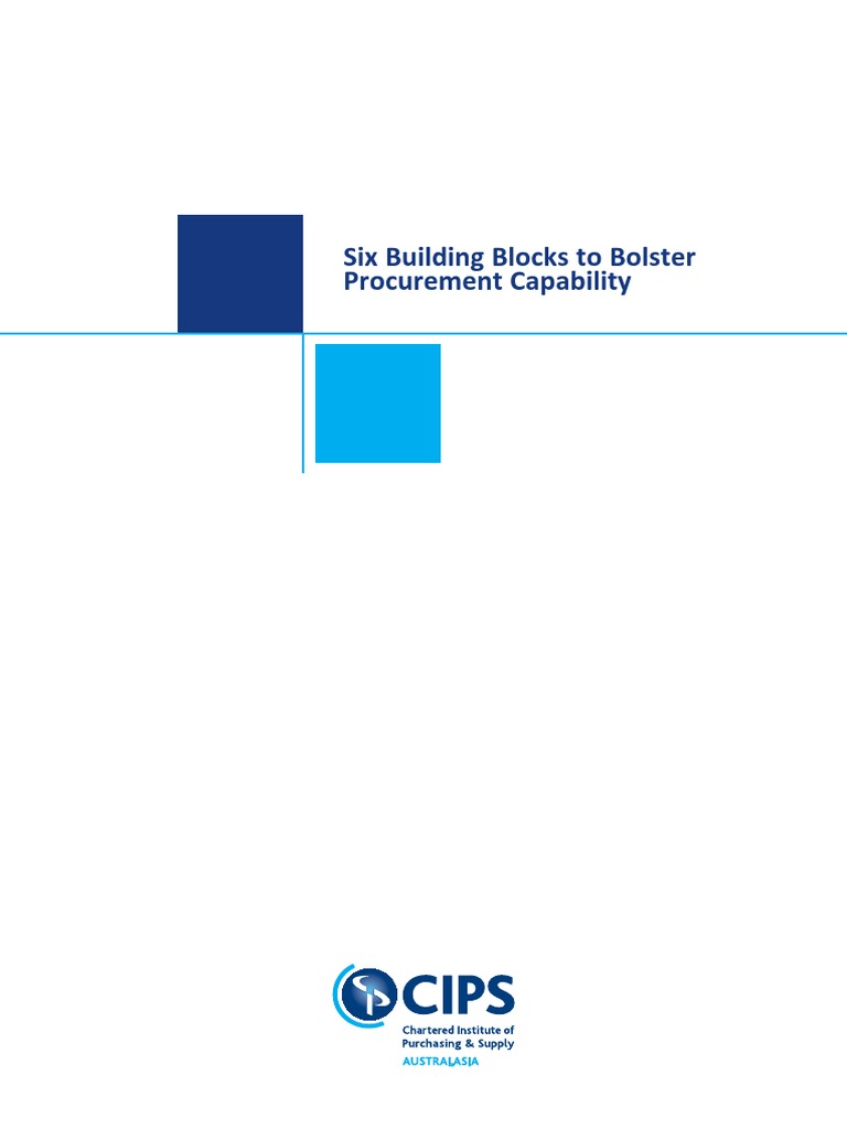 2012 CIPS - Six Building Blocks To Bolster Procurement Capability | PDF ...