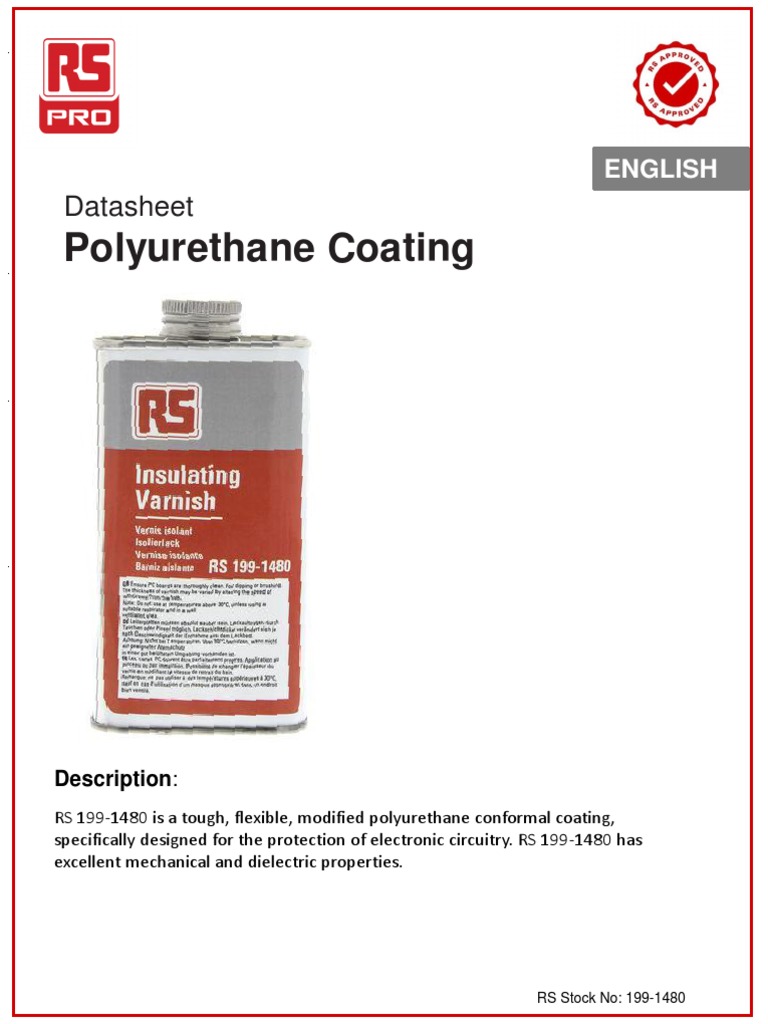 Polyurethane Coating: Datasheet | PDF | Materials Science | Chemistry