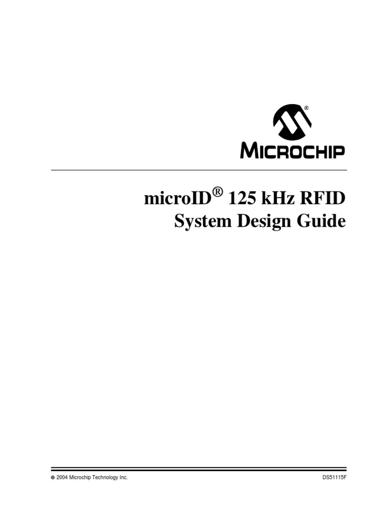 Microchip - 125 KHZ RFID System Design Guide - 51115f | PDF | Radio ...