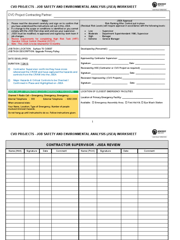 CV3038 Stair Tower Bracing JSEA REV.A | PDF | Personal Protective ...