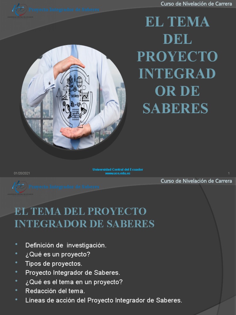 Proyecto Integrador de Saberes - El Tema | Descargar gratis PDF | Ecuador