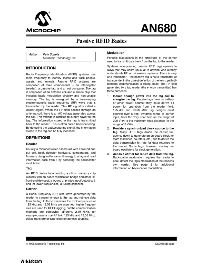 RFID Coil Design | PDF | Modulation | Radio Frequency Identification