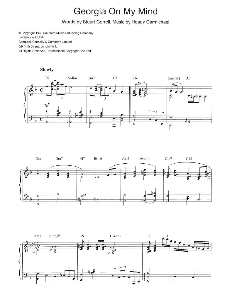 Georgia On My Mind | PDF