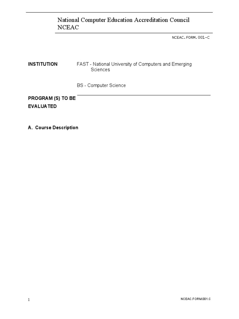 National Computer Education Accreditation Council Nceac: Institution ...
