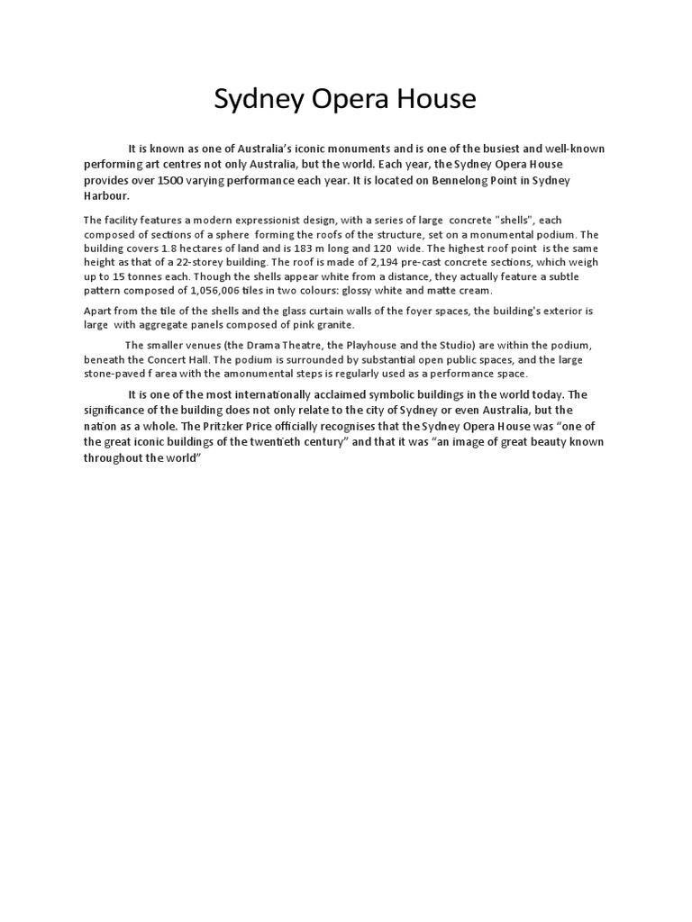 Sydney Opera House | PDF