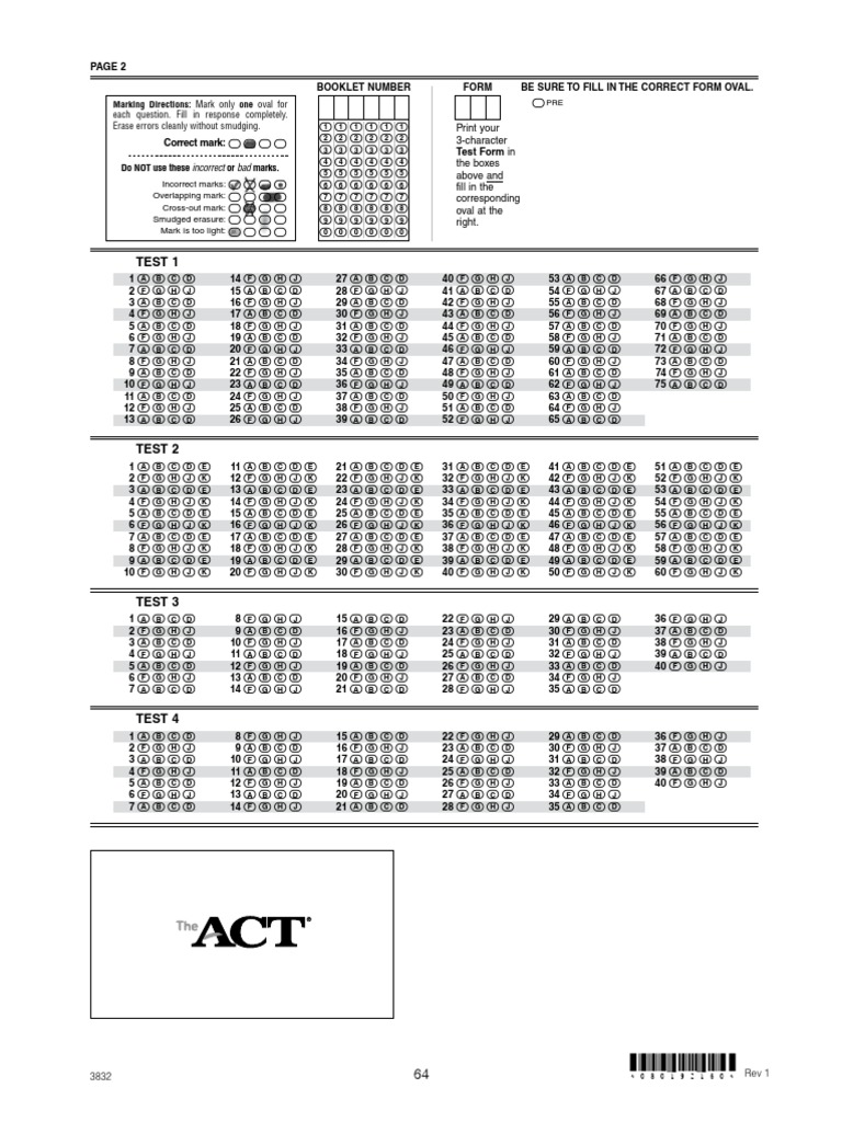 Test 1: Marking Directions: Mark Only One Oval For | PDF