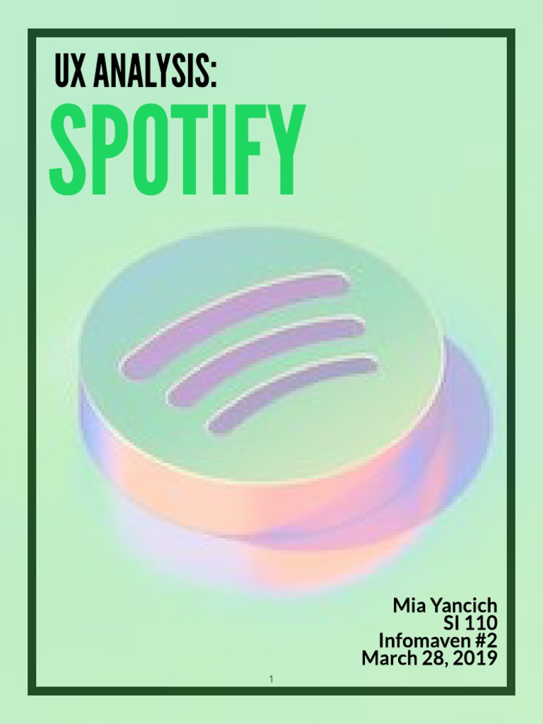 Spotify UX Evaluation and Insights | PDF | Spotify | User Experience