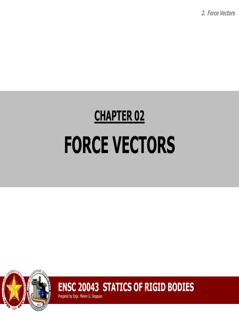 Force Vectors: Cien 3144 Structural Theory 1 Ensc 20043 Statics of Rigid Bodies | Download Free ...