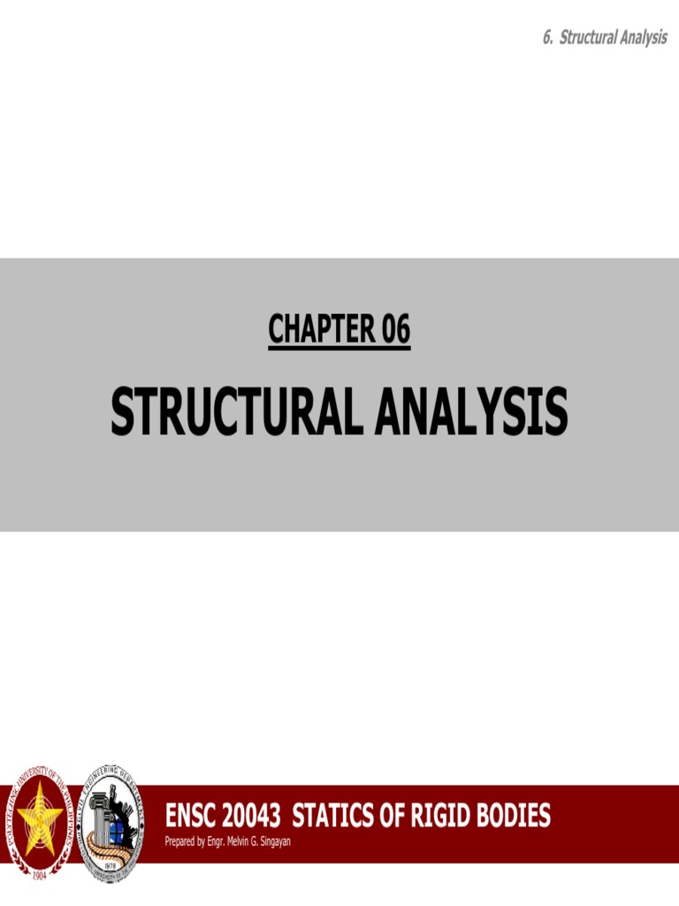 ENSC 20043 Statics Lec6 Ch6 Structural Analysis | PDF | Structural ...