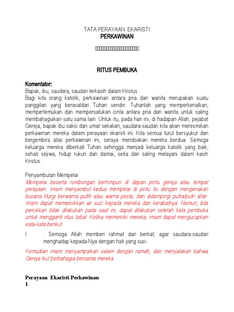 TPE NIKAH Massal 2020 | PDF